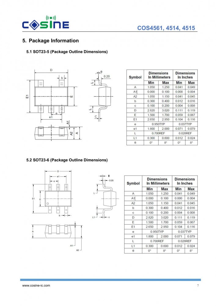 COS4561 datasheet page 7