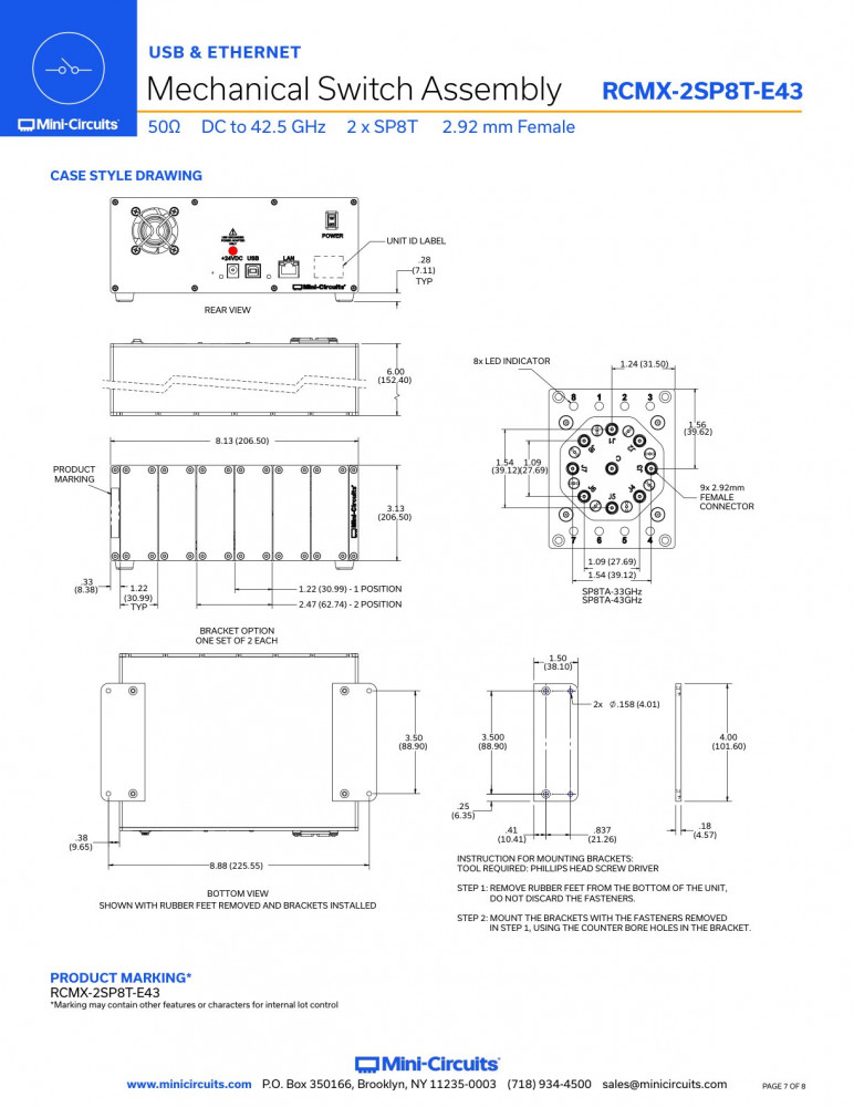 RCMX-2SP8T-E43 datasheet page 7