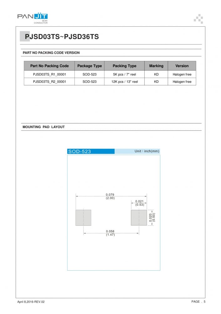 PJSD12TS datasheet page 5
