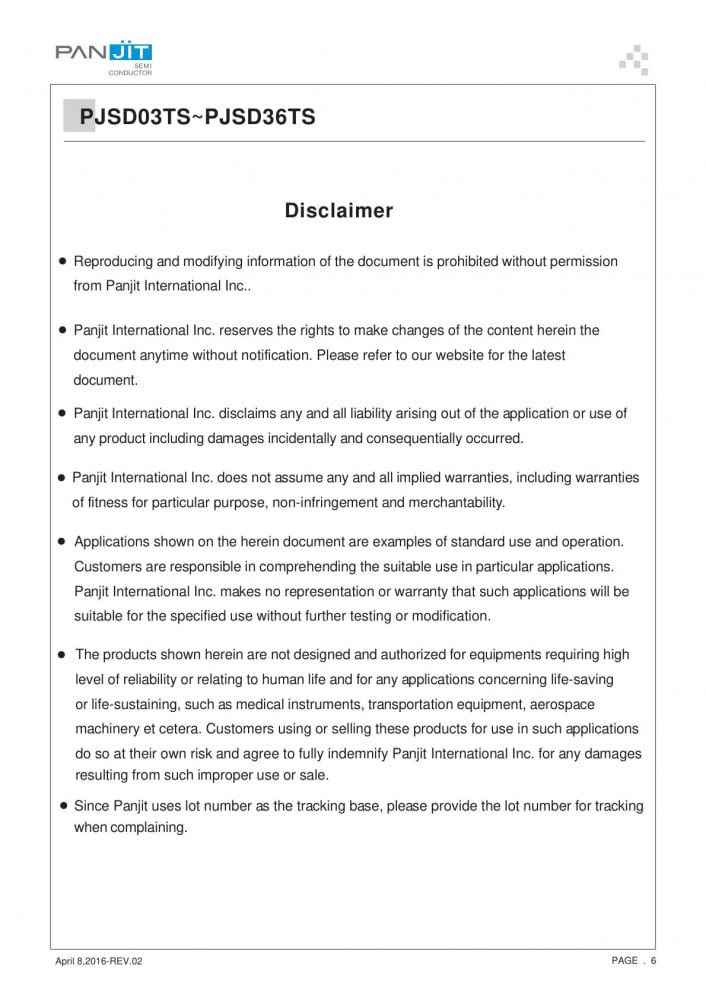 PJSD12TS datasheet page 6