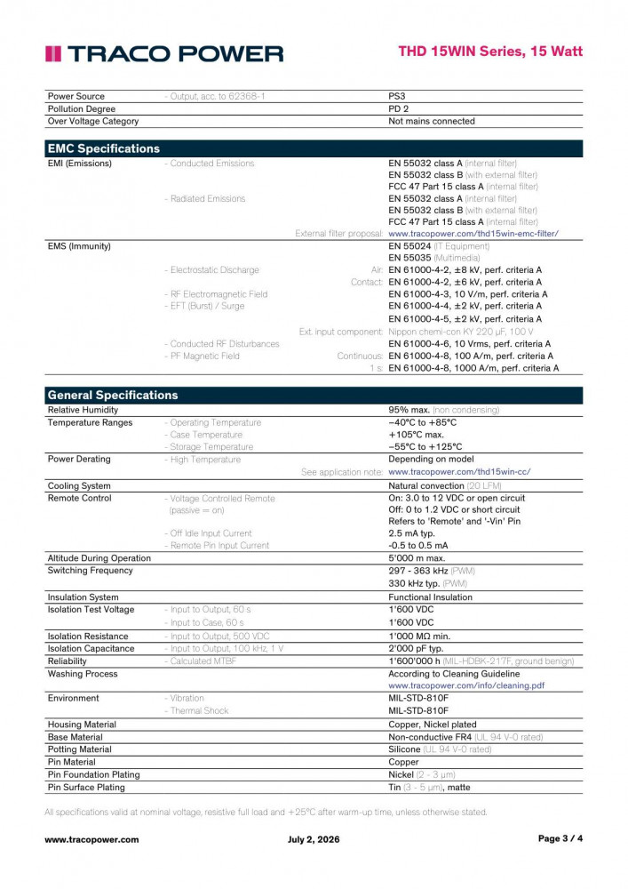 THD 15WIN technical document page 3