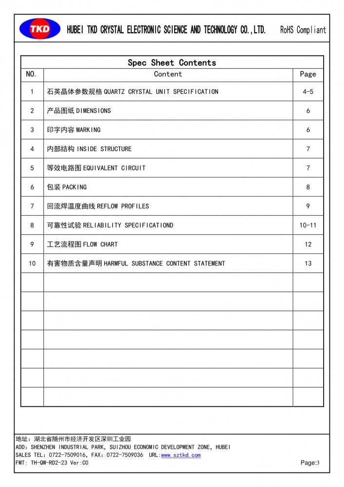 TKD SX32Y025000BG1T datasheet page 3