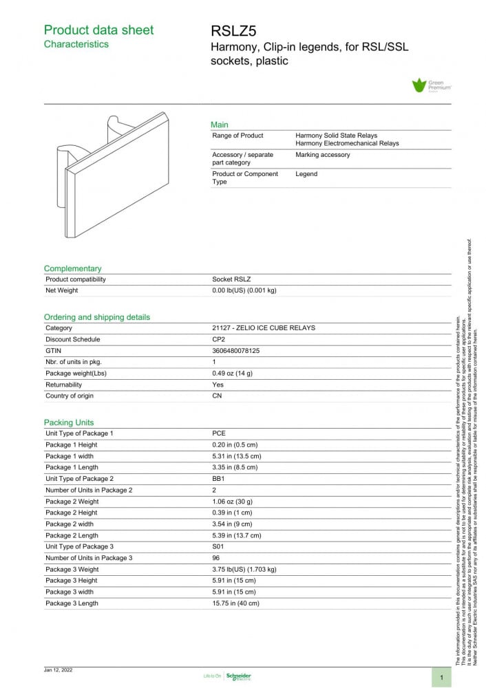 RSLZ5 technical document page 1