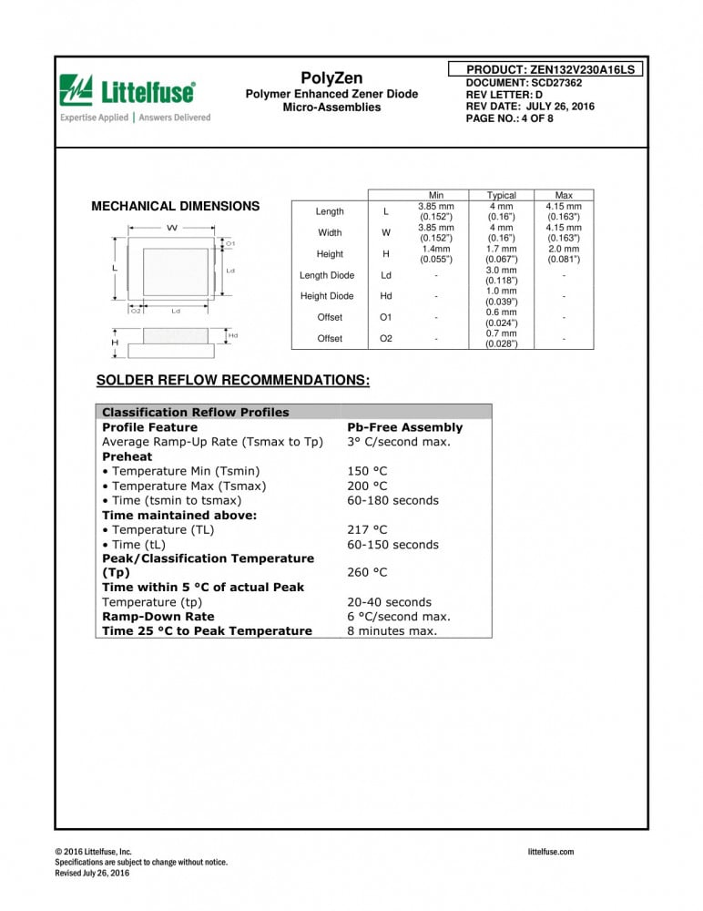 ZEN132V230A16LS datasheet page 4
