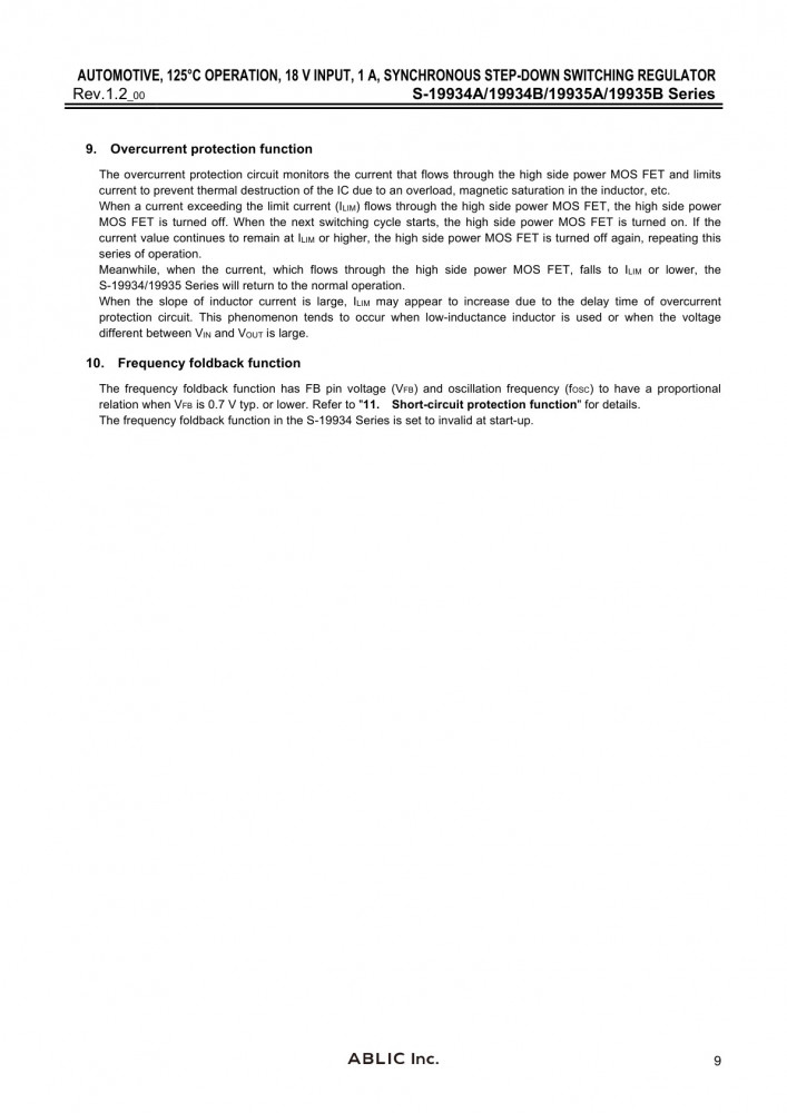 S-19934A/B datasheet page 9