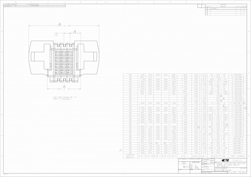 TE Connectivity 1600788 drawing page 3