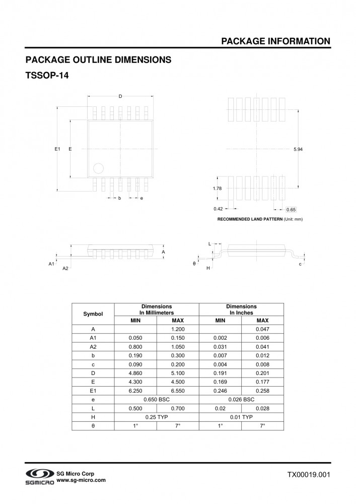 SGM8634XS14/TR datasheet page 10