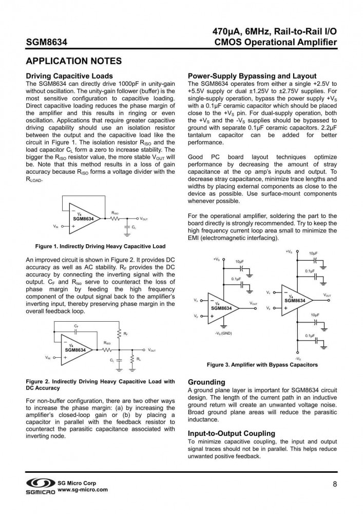 SGM8634XS14/TR datasheet page 8
