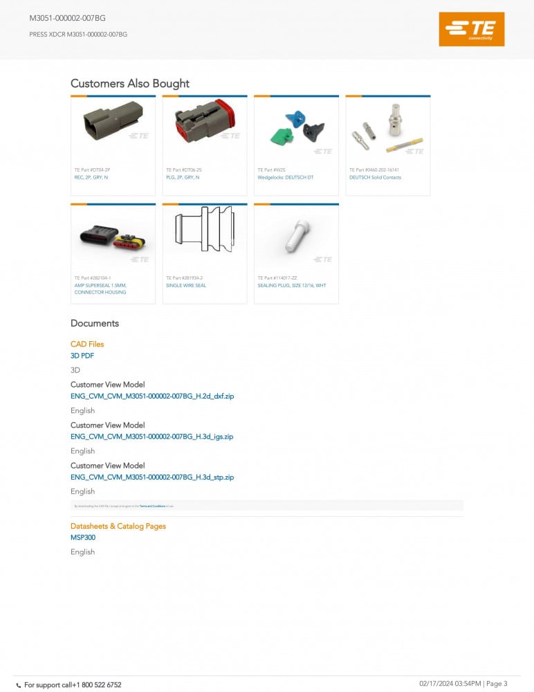 M3051-000002-007BG technical document page 3
