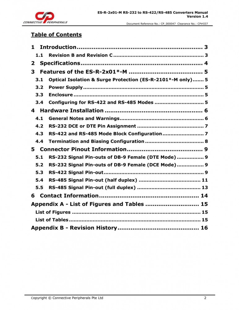 ES-R-2x01-M manual page 2