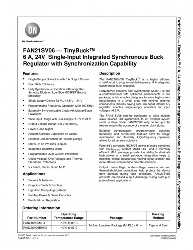 FAN21SV06 datasheet page 2