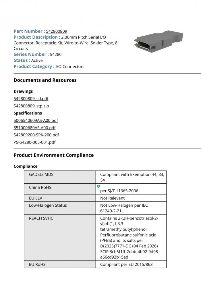 542800809 product document preview, page 1
