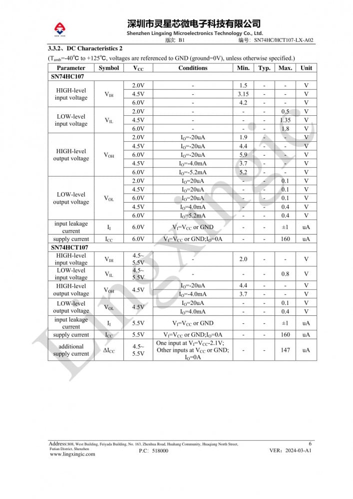SN74HC107 datasheet page 8