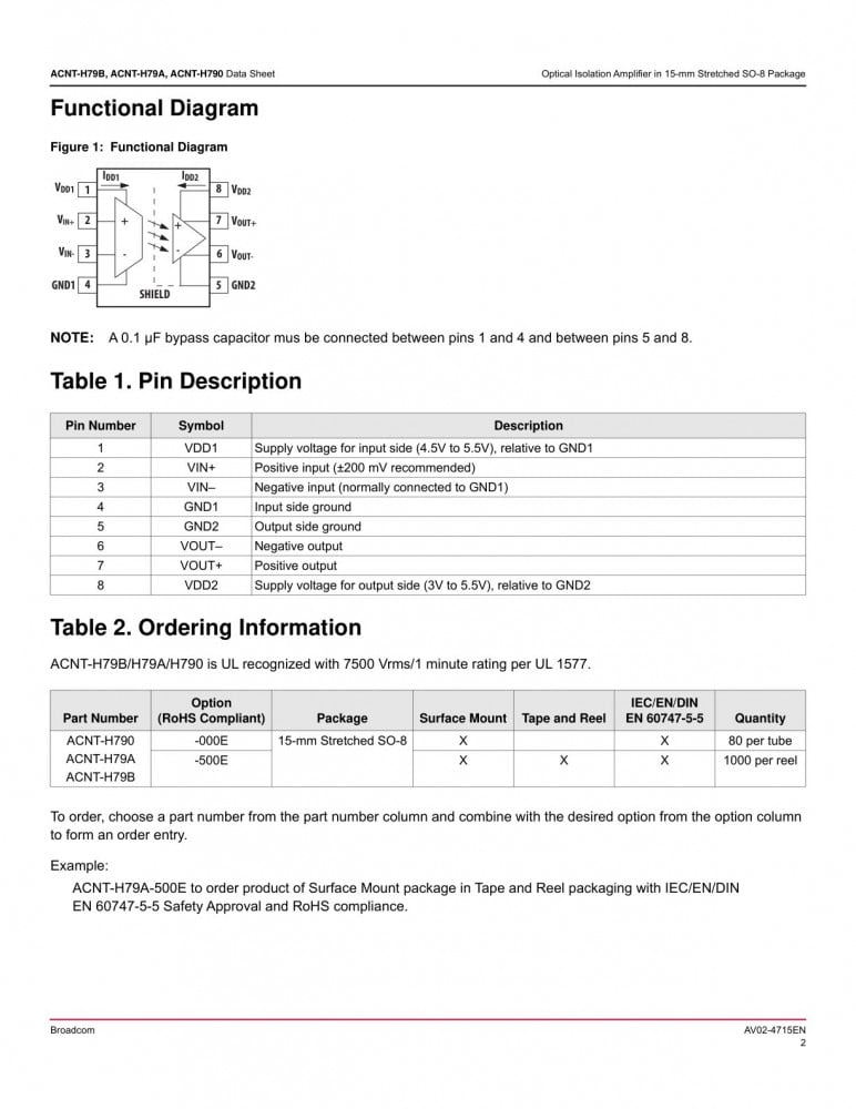 ACNT-H790 datasheet page 2