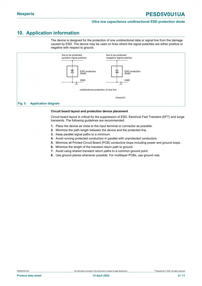 PESD5V0U1UA datasheet page 6