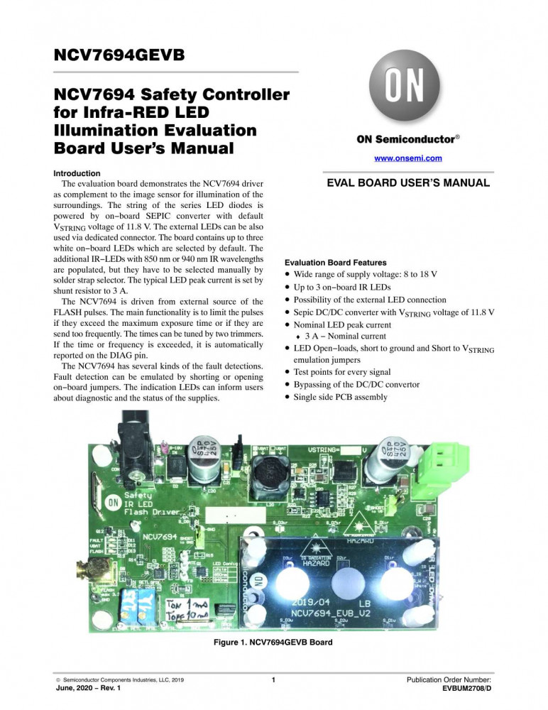 NCV7694GEVB manual page 1
