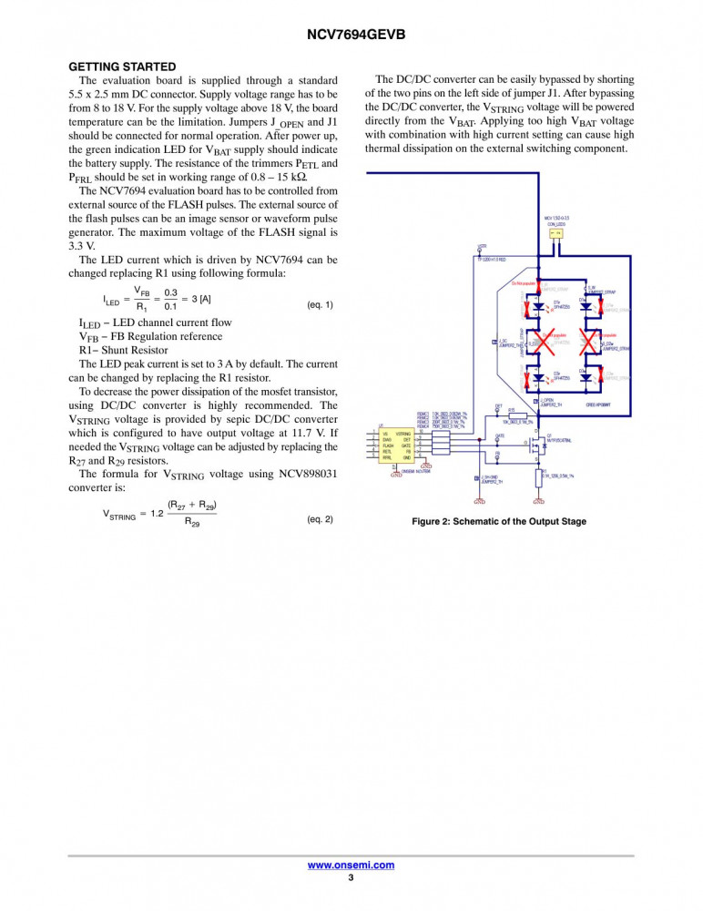 NCV7694GEVB manual page 3