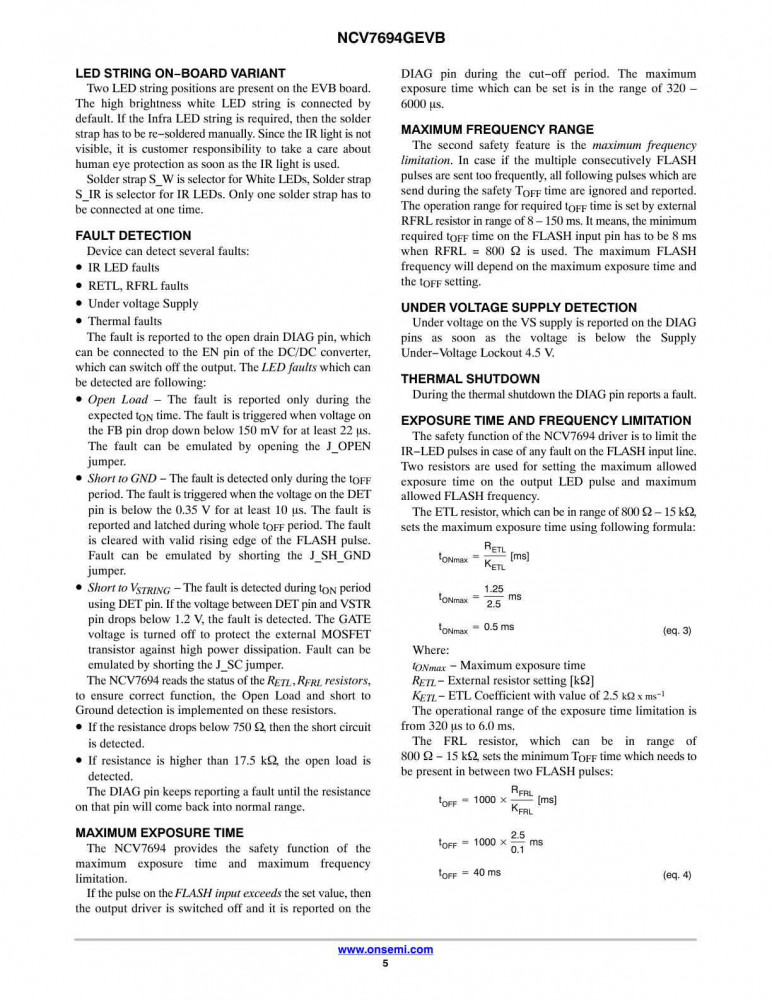 NCV7694GEVB manual page 5