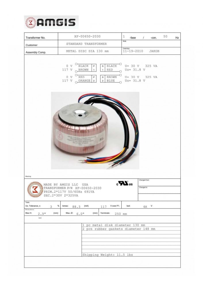 XF-00650-2030 technical document page