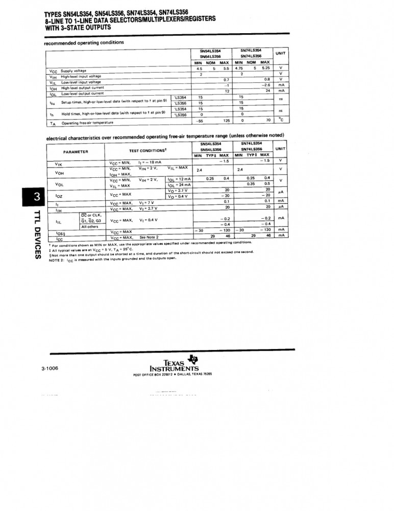 54LS356J datasheet page 7