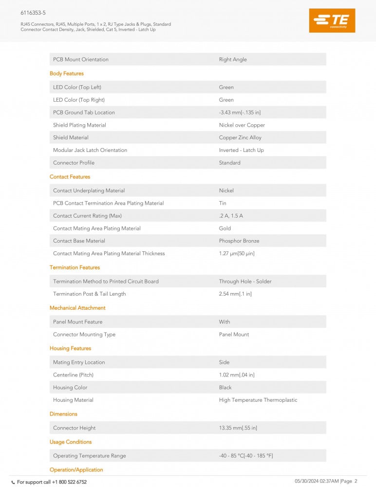 6116353-5 technical document page 2
