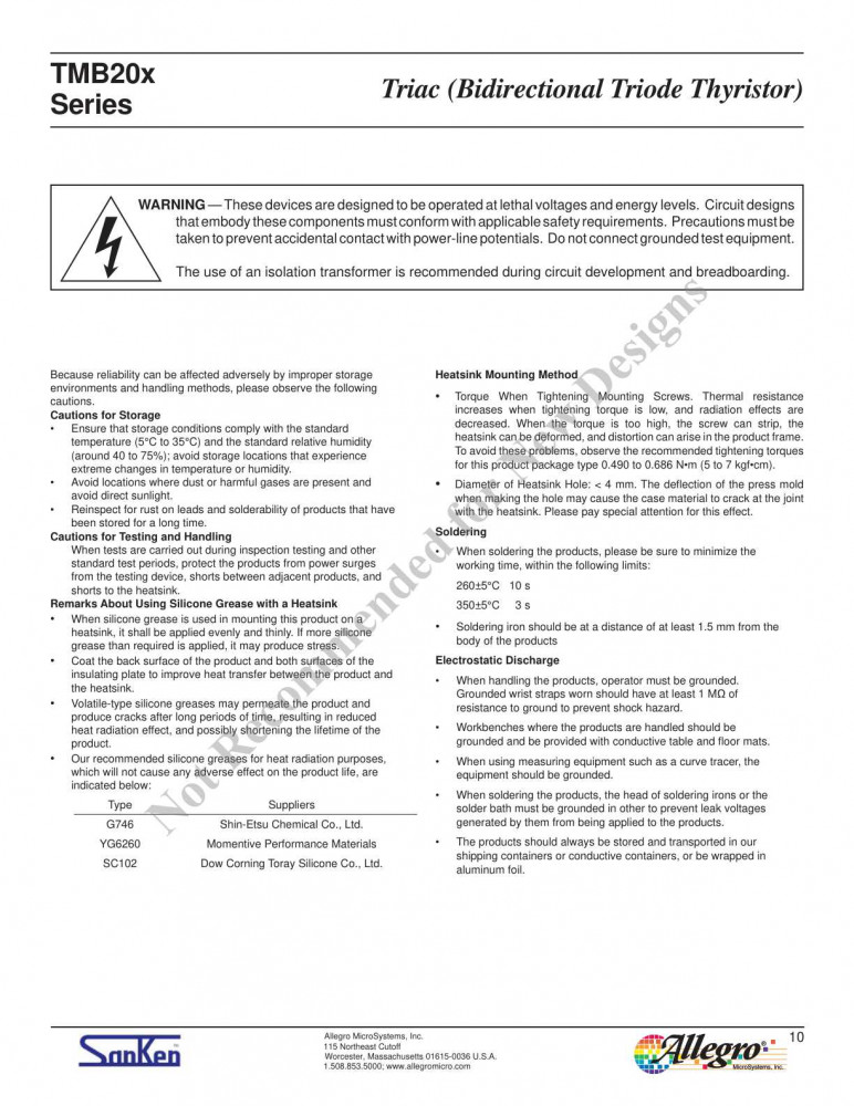 TMB206S-L datasheet page 10
