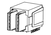 EXTreme EnergetiC Modular Right-Angle Plug Assembly, 29 Circuits (2 Power/25 Signal/2 Power) with Solder Tail Mounting, without Guide
