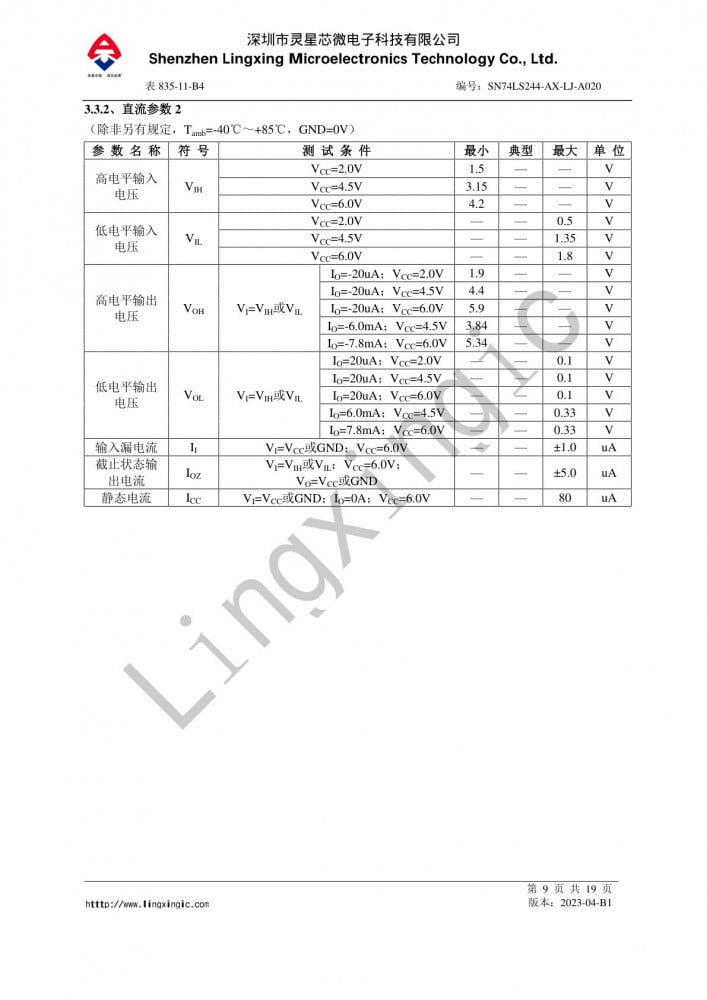 SN74LS244 datasheet page 9
