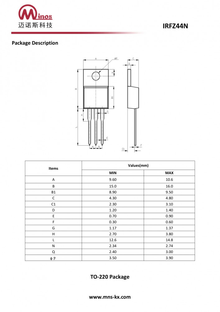 IRFZ44N datasheet page 6
