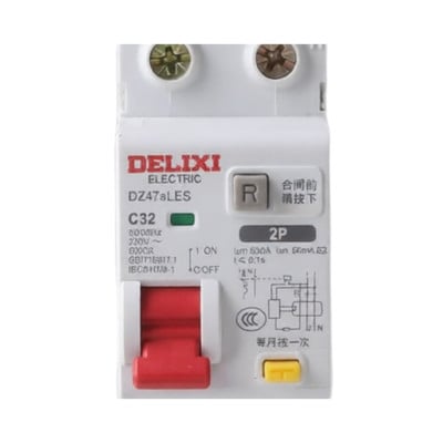 Delixi Electric DZ47SLES1C32R50 Miniature Residual Current Circuit Breaker