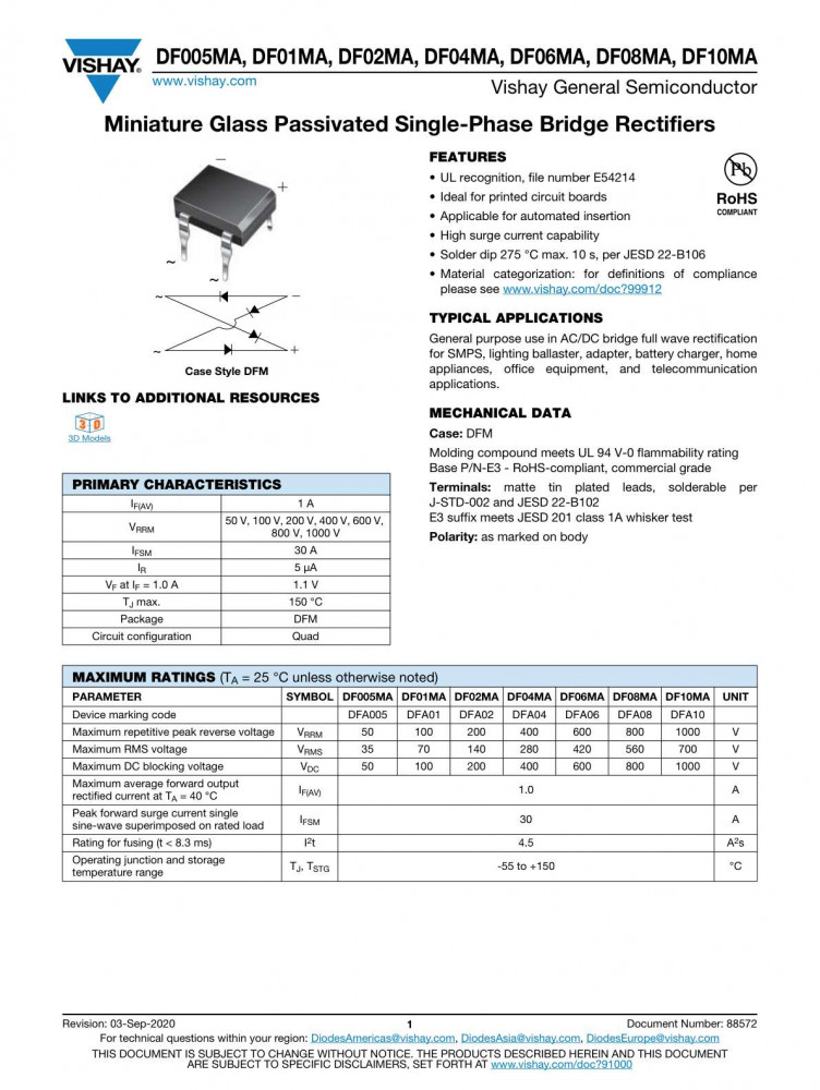 DF06MA-E3/45 datasheet page 1