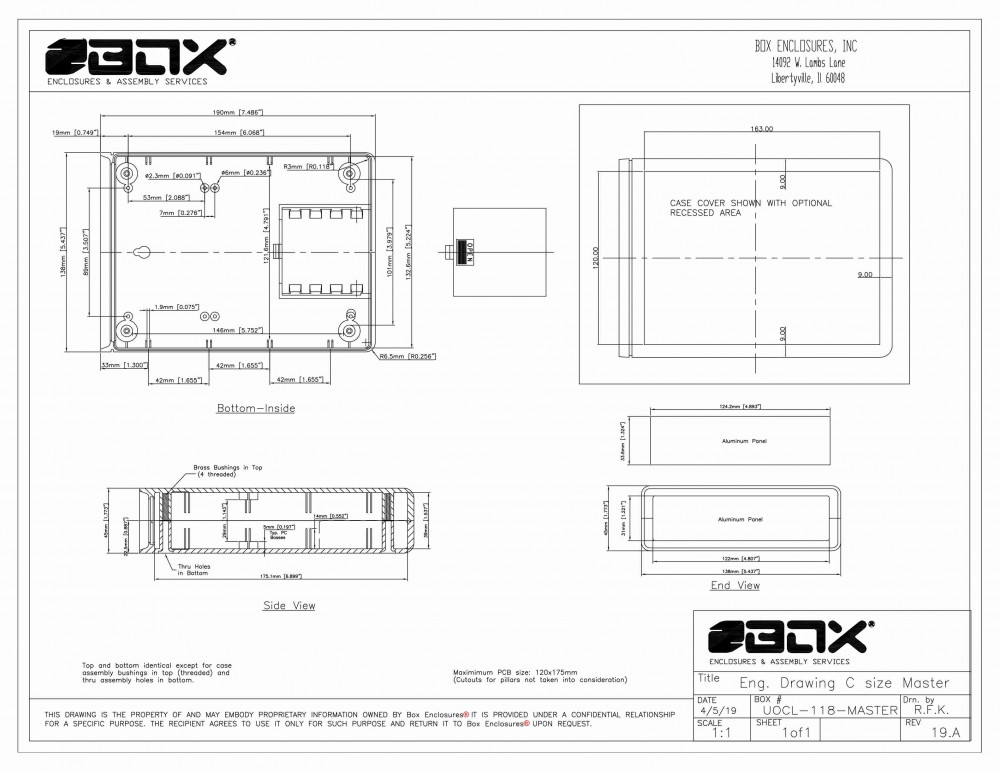UOCL-118 engineering drawing image