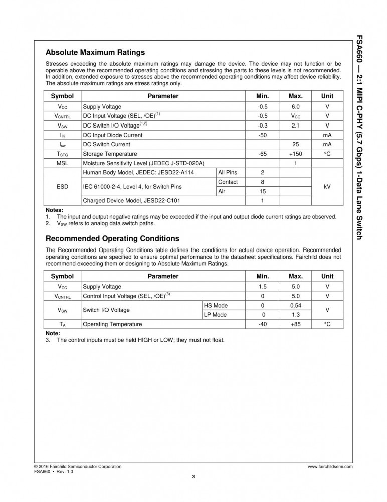 FSA660 datasheet page 4