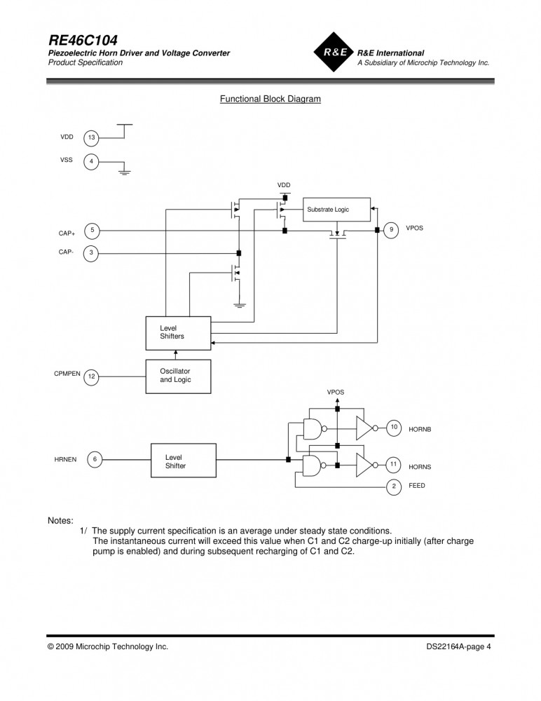 RE46C104 datasheet page 4