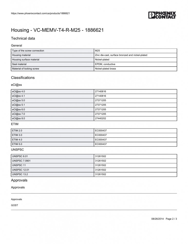 Phoenix Contact 1886621 catalog page 2