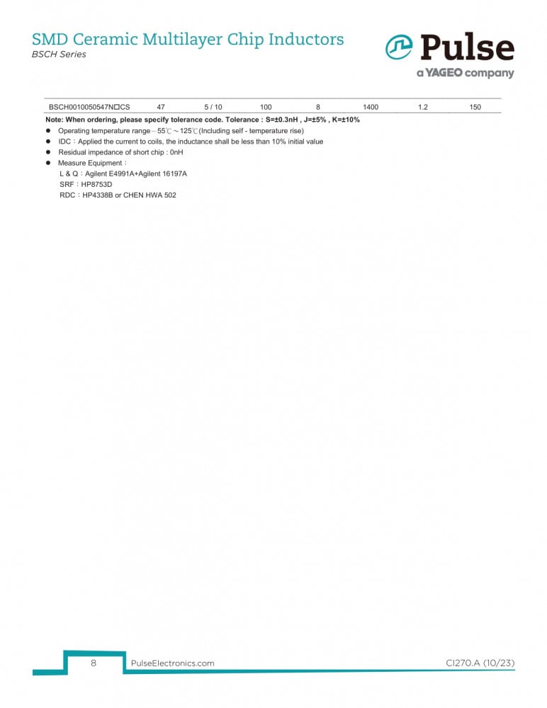 BSCH series technical document page 8
