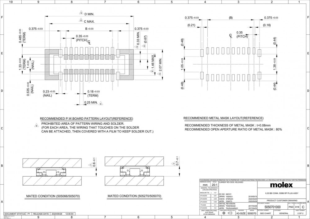 505070-0622 product drawing, page 5