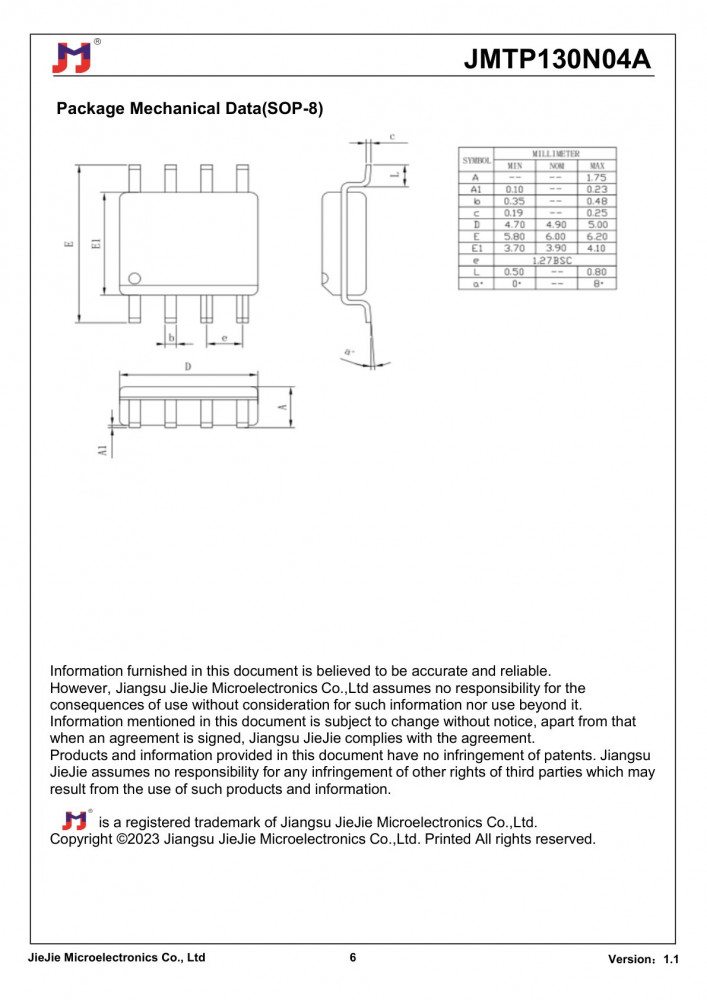 JMTP130N04A datasheet page 6