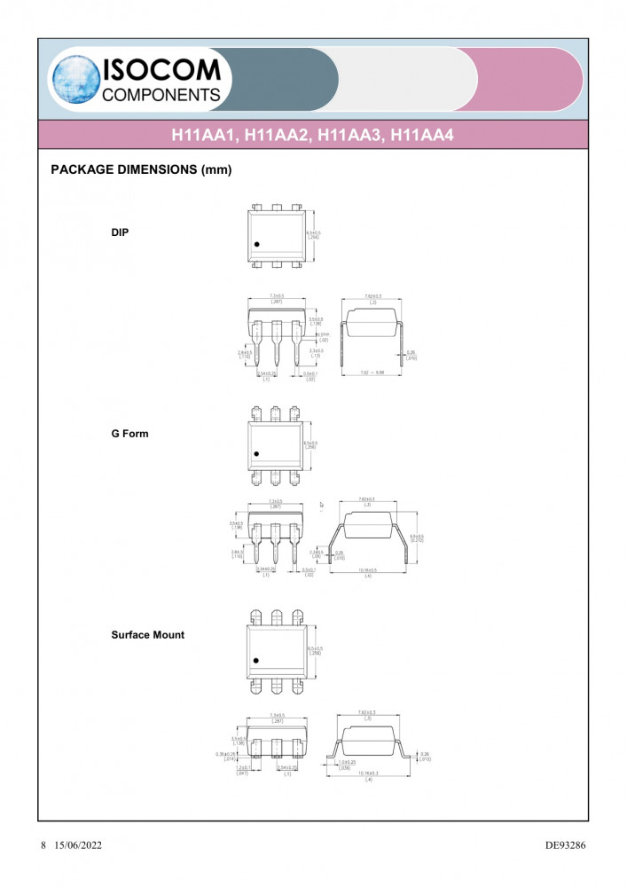 H11AA3 datasheet page 8