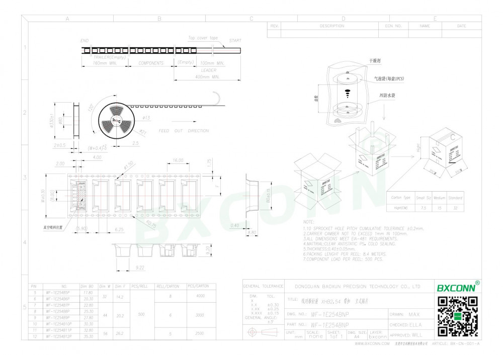 WF-1E254BxP product drawing page 3