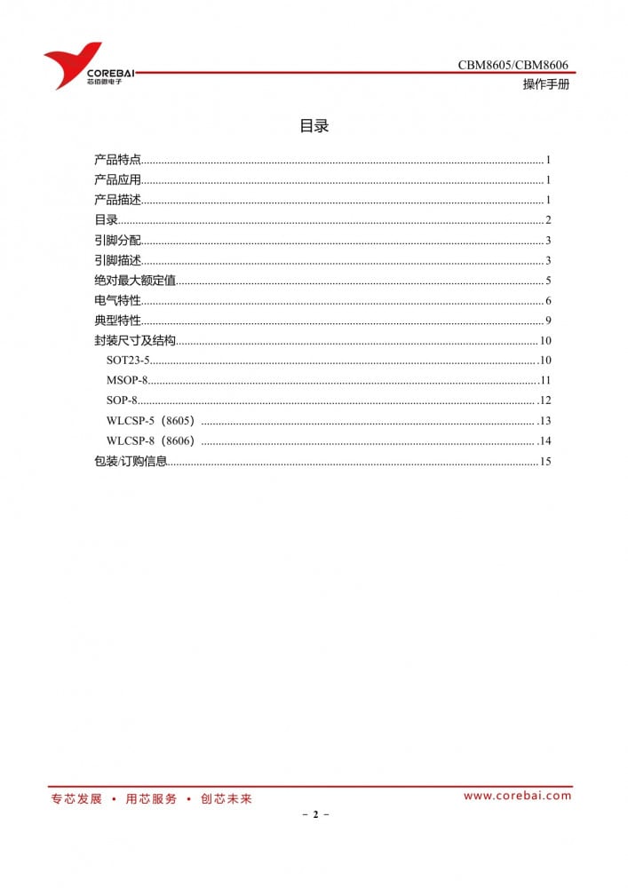 CBM8605 datasheet page 2