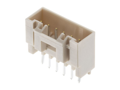 2.00mm Pitch I/O PCB Receptacle, Upright-Style, Phosphor Bronze Shell, 10 Circuits