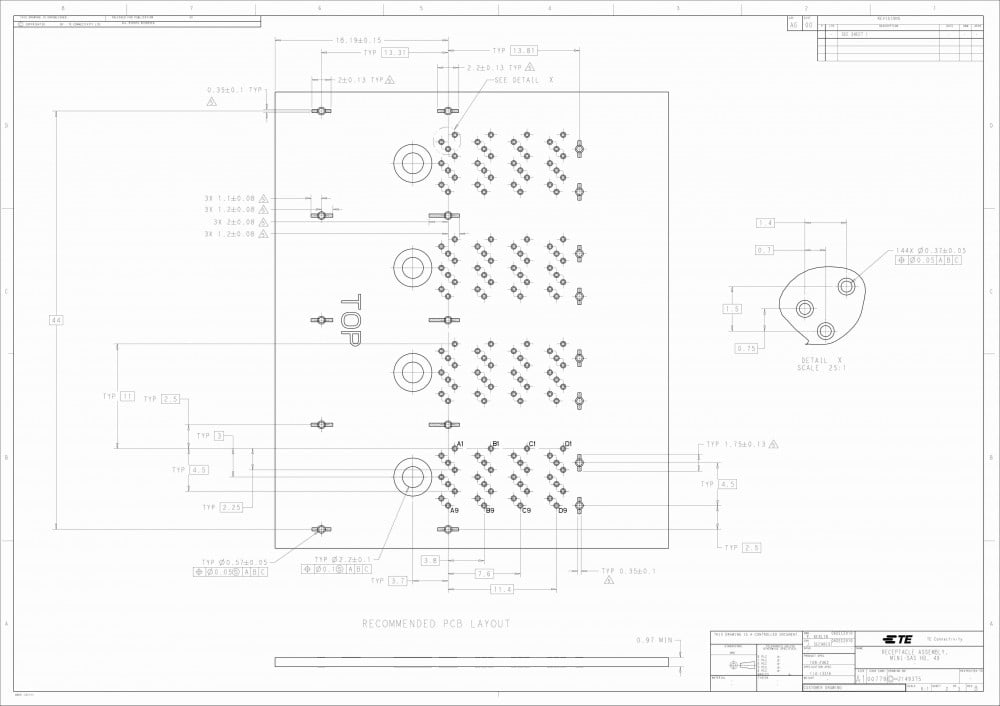 TE Connectivity 2149375-1 controlled drawing page 2