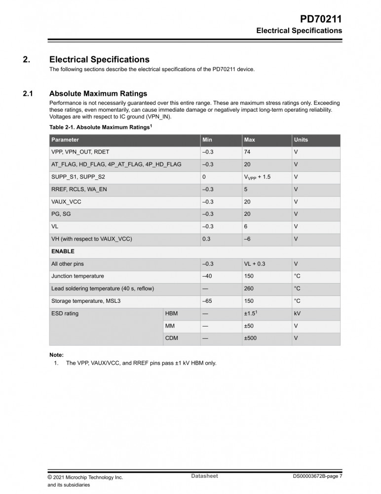 PD70211 datasheet page 7