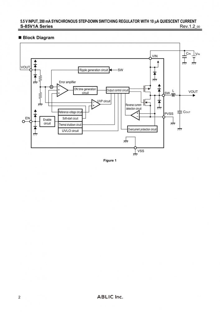 ABLIC S-85V1A datasheet page 2