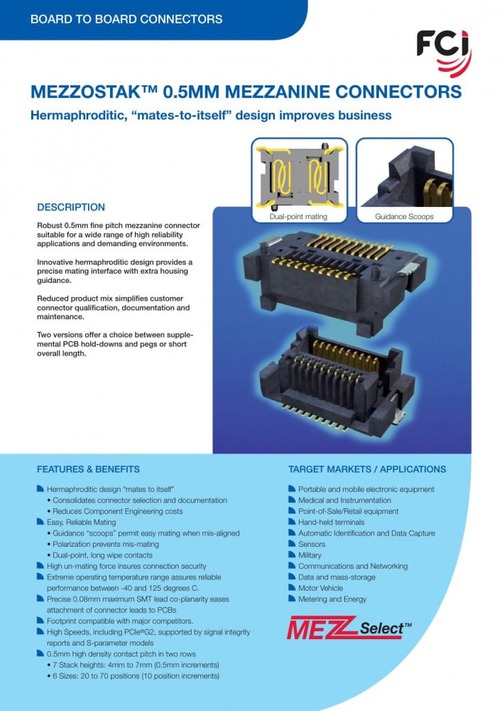 Amphenol MEZZOSTAK technical document page 1