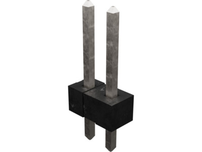 C-Grid Header, 2.54mm Pitch, Through Hole, Dual Row, Vertical, 2 Circuits, 2.54µm Tin (Sn) Plating, Tray Packaging, Lead-Free for sale