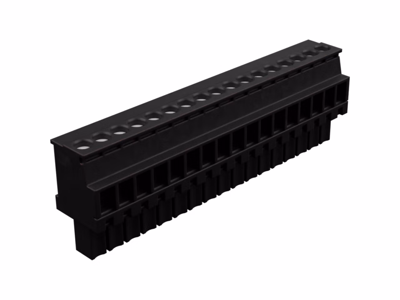 3.50mm Pitch Eurostyle Vertical Plug, with Reverse Imprinting, Rear Wire Entry, Black, 17 Circuits for sale