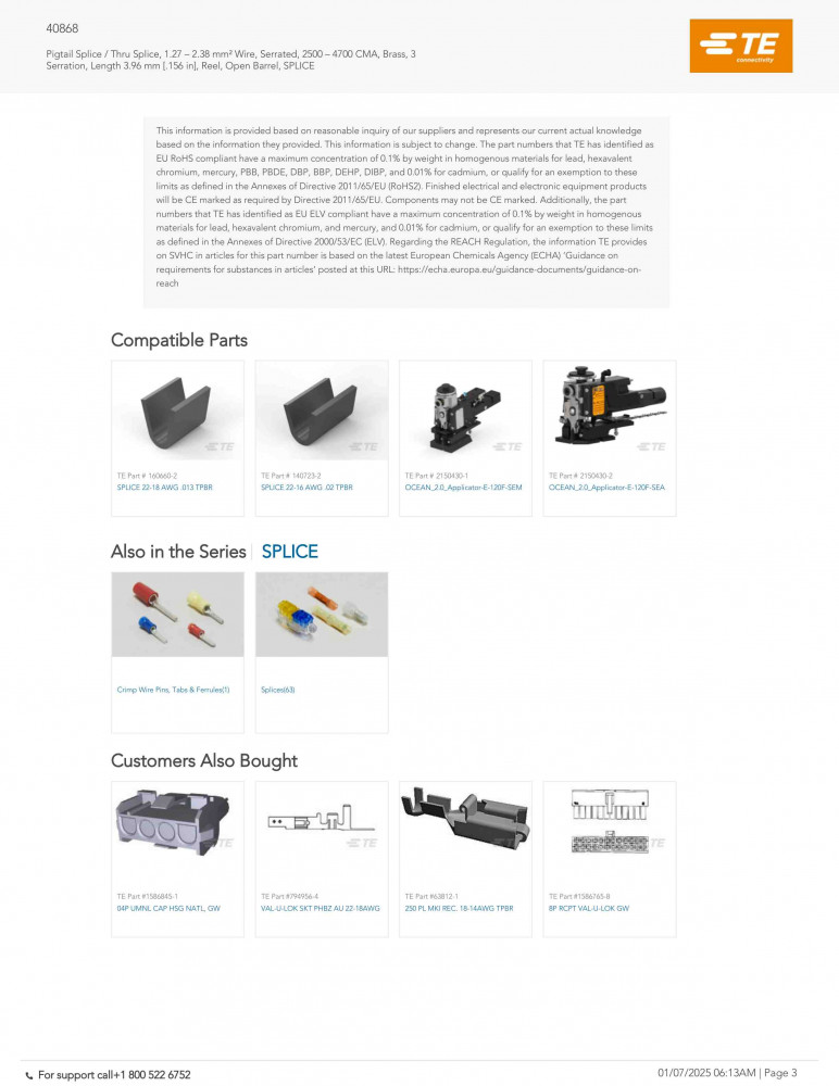 TE Connectivity 40868 document page 3