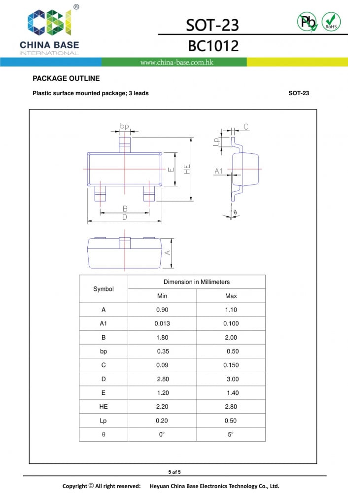 BC1012 datasheet page 5